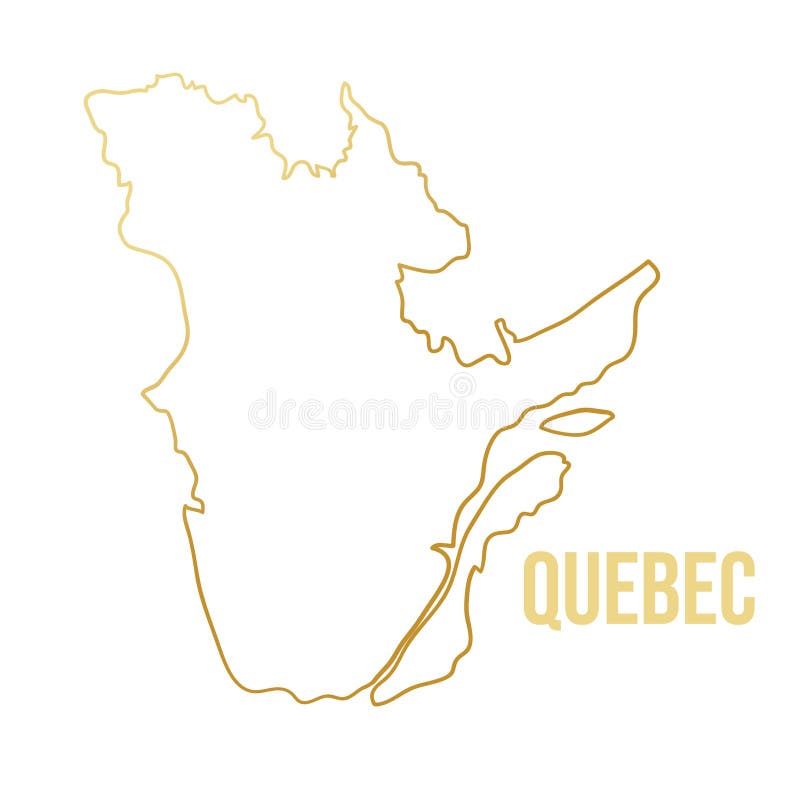 Quebec, Canada Abstract Map Stock Vector - Illustration of modern ...