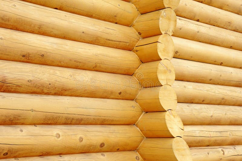 Quebec; Canada- June 25 2018 : Close Up of a Log Cabin Stock Image ...