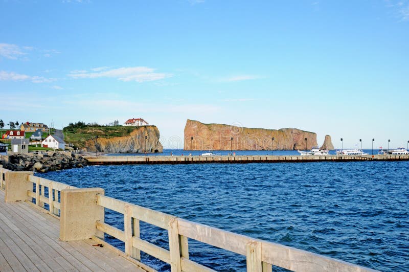 Quebec; Canada- June 25 2018 : Coast of Perce in Gaspesie Editorial ...