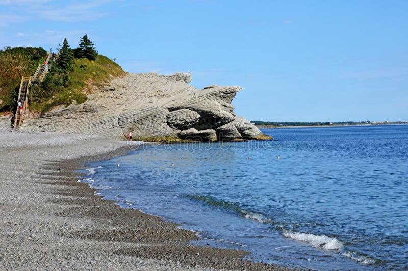 Quebec; Canada- June 25 2018 : Parc National Du Forillon in Gaspesie ...