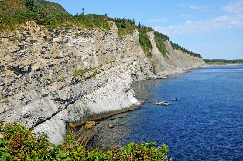Quebec; Canada- June 25 2018 : Parc National Du Forillon in Gaspesie ...