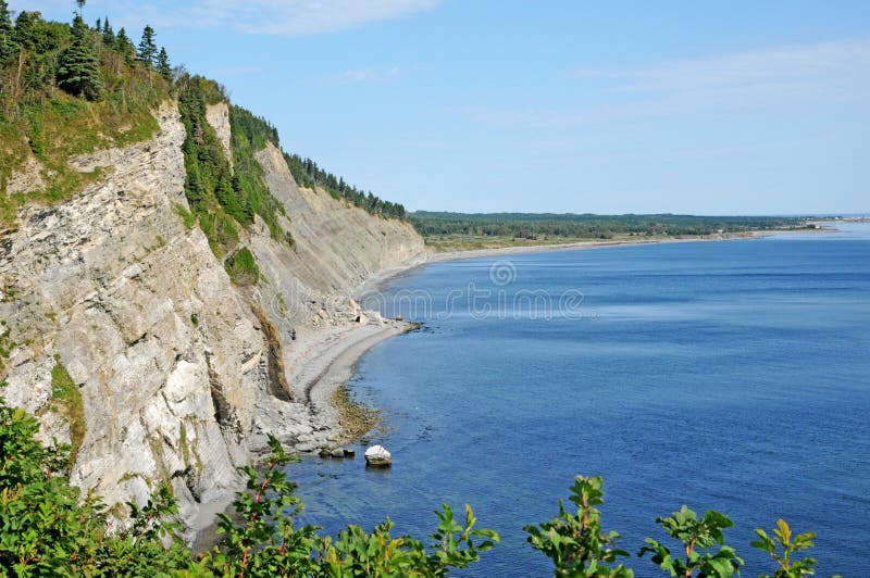 Quebec; Canada- June 25 2018 : Parc National Du Forillon in Gaspesie ...