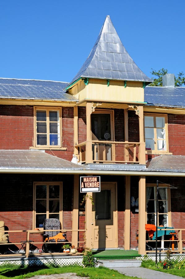 Quebec; Canada- June 25 2018 : Picturesque Village of Roberval ...