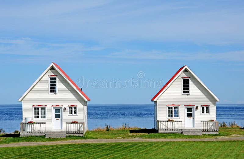 Quebec; Canada- June 25 2018 : Small Village of Village En Chanson ...