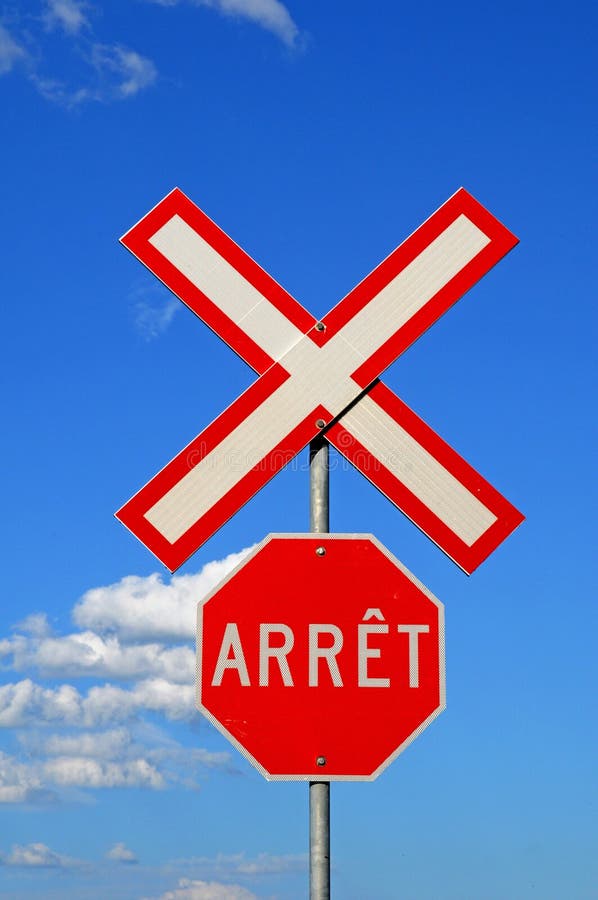 Quebec; Canada- June 25 2018 : Stop Sign on a Blue Sky Editorial Stock ...