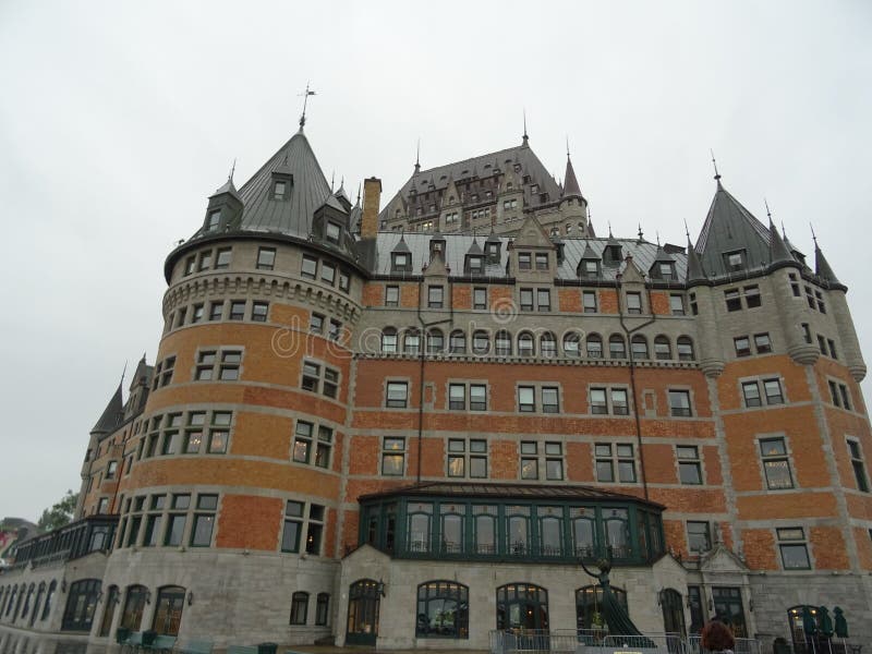 Quebec: the Castle Frontenac Editorial Photography - Image of ...