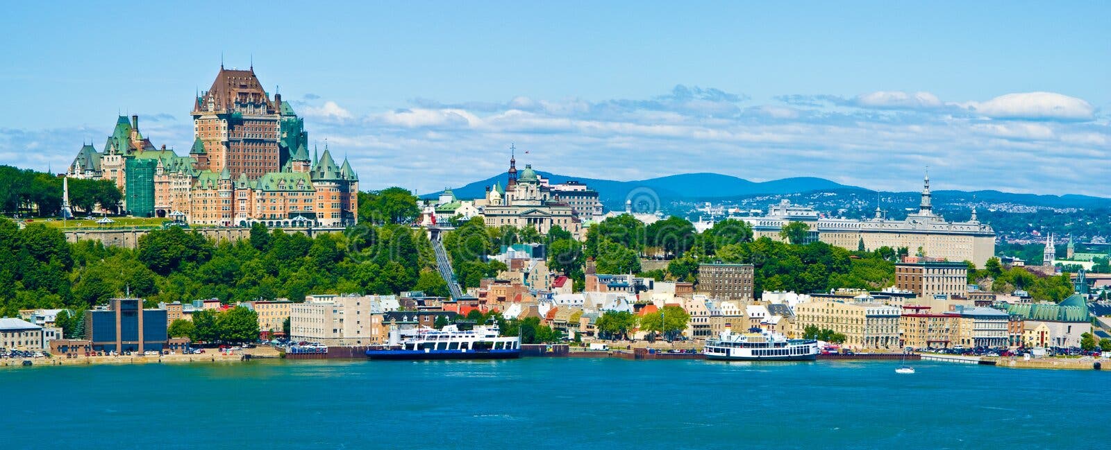 Boston City Skyline from the Common Stock Image - Image of buildings ...