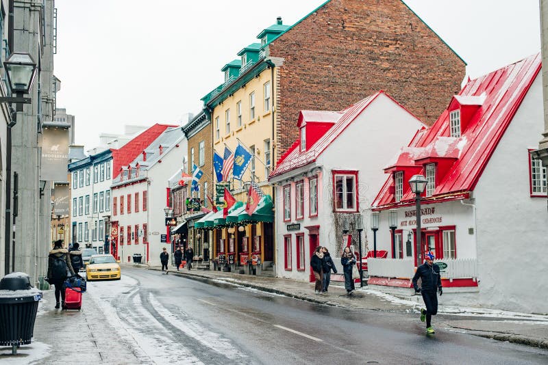 QUEBEC CITY, CANADA - Dec, 2019 the Ancient Architecture of Quebec City ...