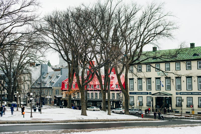 QUEBEC CITY, CANADA - Dec, 2019 the Ancient Architecture of Quebec City ...