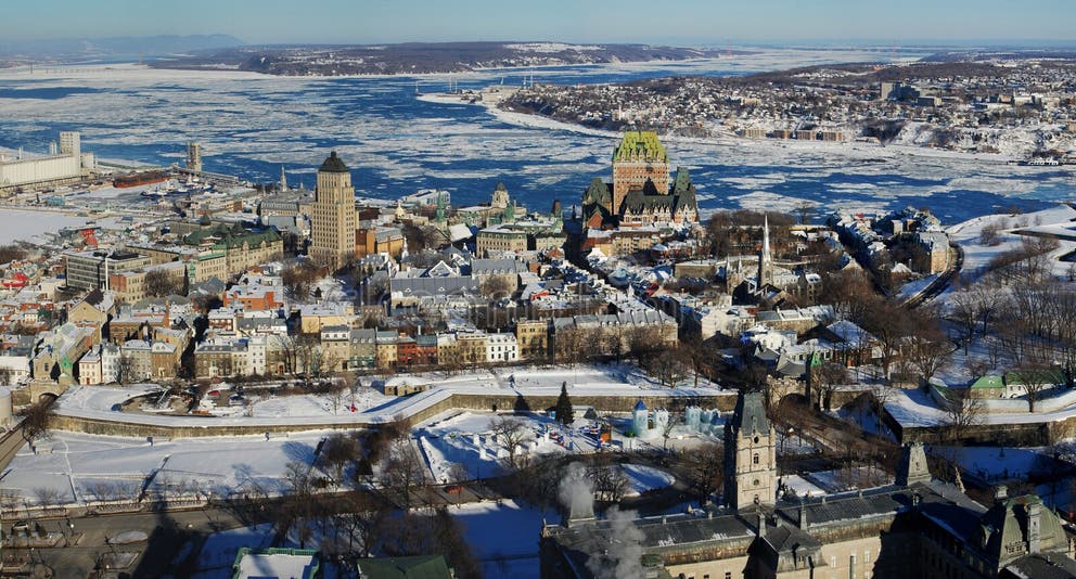 Quebec City Skyline stock photo. Image of lower, quebec - 14649386