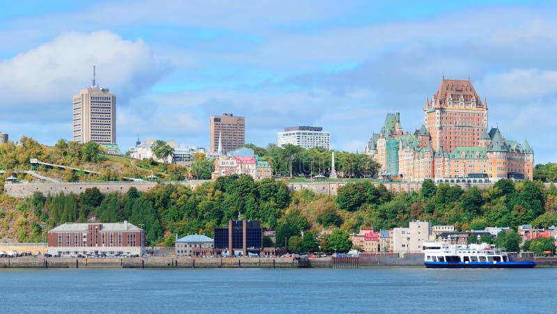 Quebec City skyline stock photo. Image of architecture - 31470512
