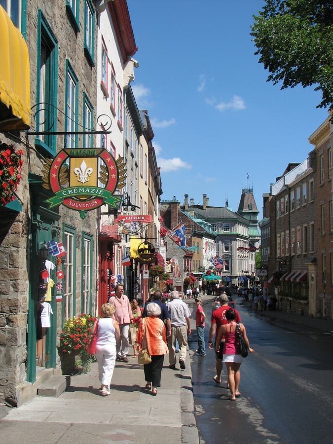 Quebec City editorial stock photo. Image of city, crowd - 47688753