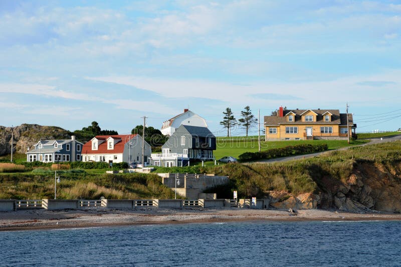 Quebec, the Coast of Perce in Gaspesie Stock Image - Image of coast ...