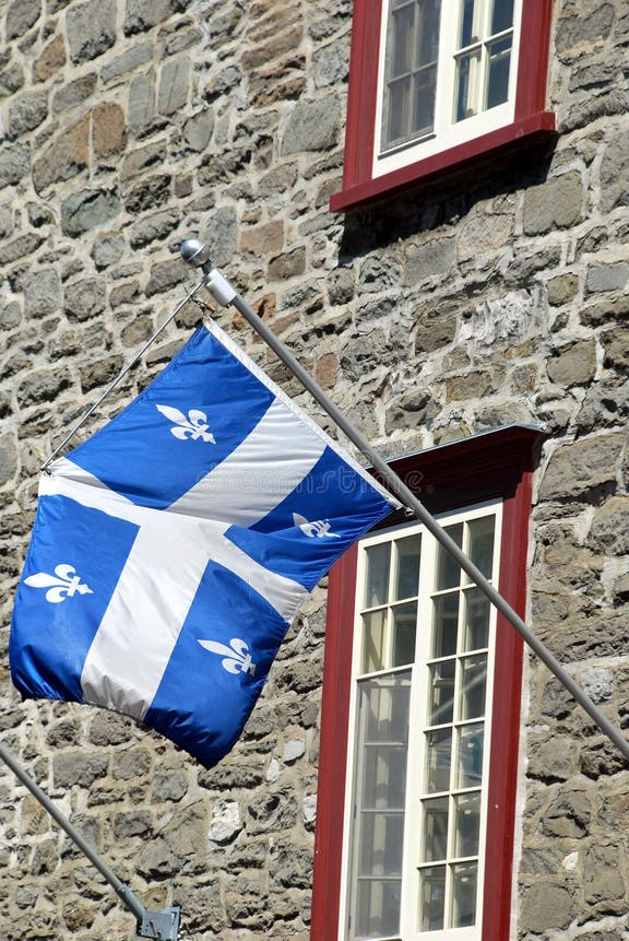 Quebec Flag stock image. Image of flag, fleur, quebec - 6130489