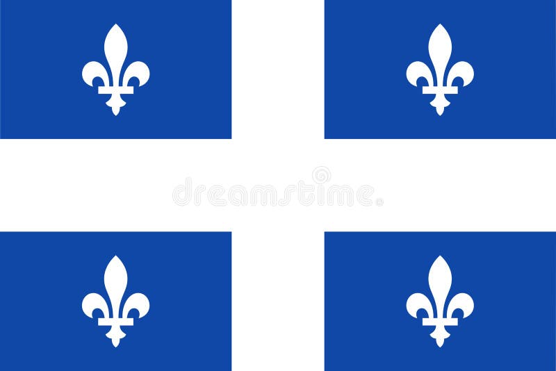Quebec - flag stock illustration. Illustration of quacopy - 377164457