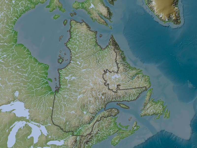 Quebec, Canada. Wiki. No Legend Stock Illustration - Illustration of ...