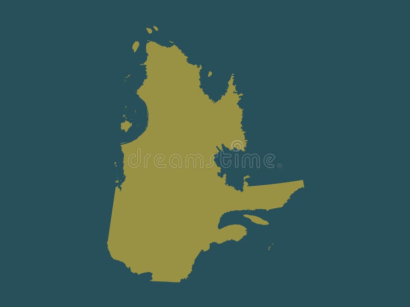 Quebec, Canada. Solid. No Legend Stock Illustration - Illustration of ...