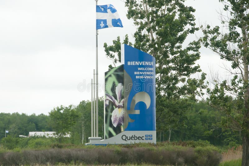 Quebec Province Sign - Canada Editorial Photography - Image of trans ...