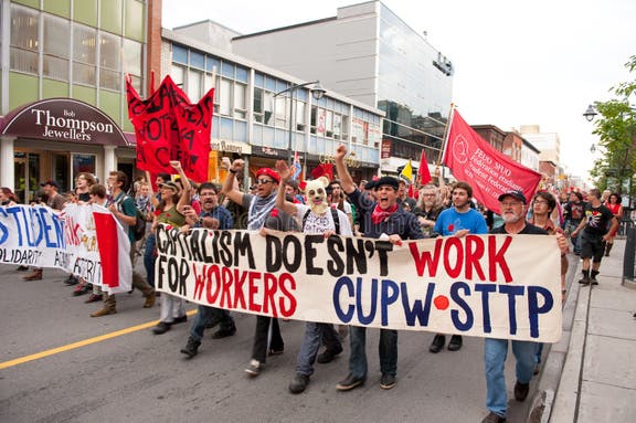 Quebec Student Protest Rally Editorial Image - Image of sign ...
