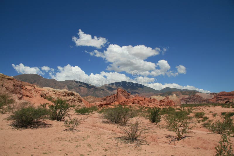 La Yesera Geologic Formation, Dry Stream, Salta, Argentina Stock Image ...