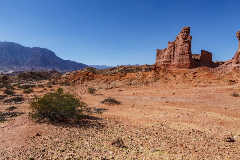 Red Rocks of Quebrada De Cafayate, Salta, Argentina Stock Photo - Image ...
