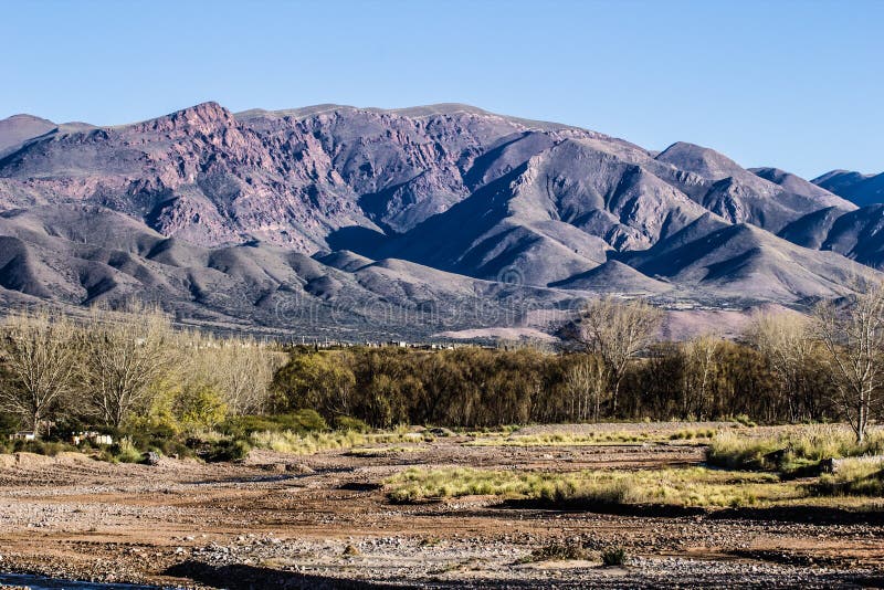Quebrada De Humahuaca in Argentina. Stock Image - Image of orange ...