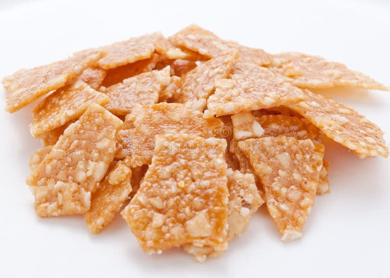 Quebradizo de cacahuete imagen de archivo. Imagen de curruscante - 7319257