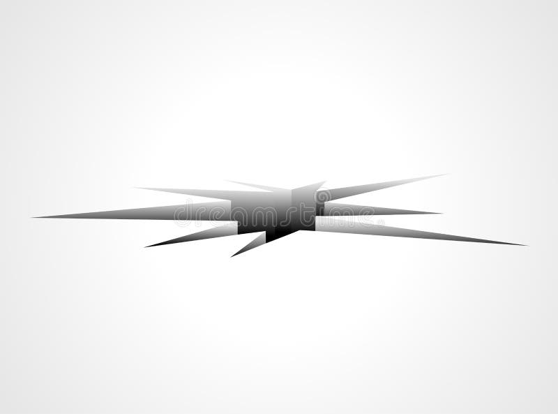 Quebras no vetor 3D ilustração stock. Ilustração de disastre - 40908007