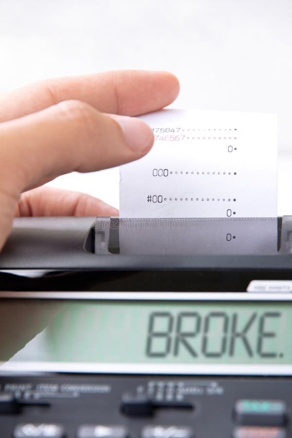 Quebrou foto de stock. Imagem de pagar, quebrou, conta - 20721112