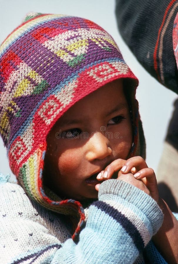 Quechua boy, Cuzco editorial stock photo. Image of head - 19654883