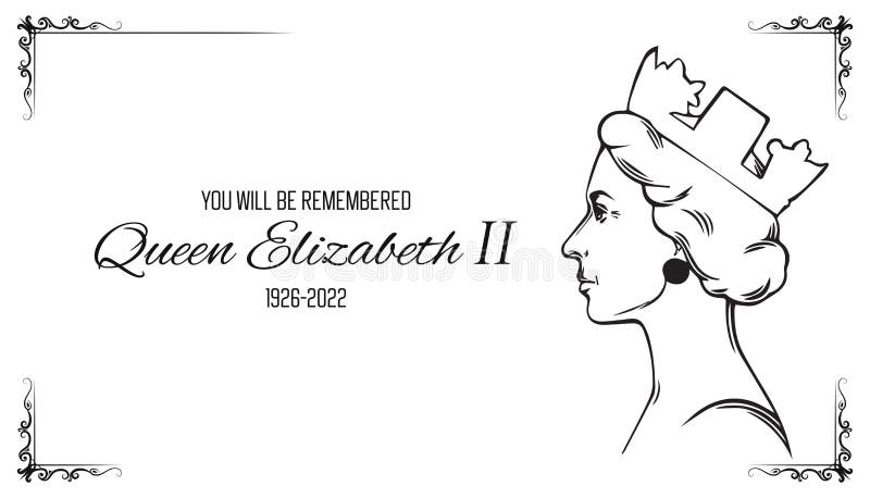 Queen Elizabeth II United Kingdom Vector Illustration Poster Template ...