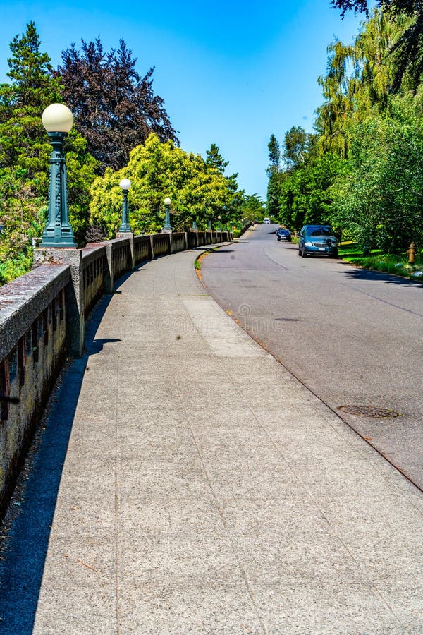 Queen Anne Hill Street 2 stock photo. Image of sidewalk - 326797170