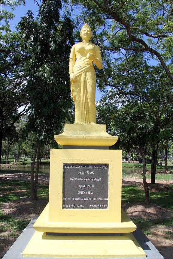 Queen Anula stock image. Image of statue, buddhist, lanka - 39536061