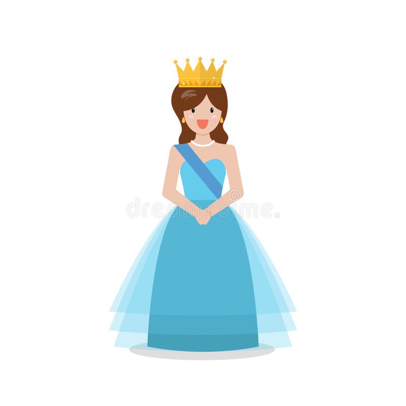 Queen Cartoon Character Isolated on White Background Stock Vector ...