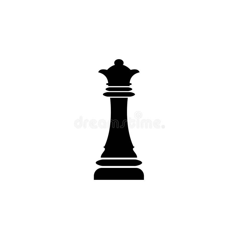 Queen chess icon stock vector. Illustration of chessmen - 224070760