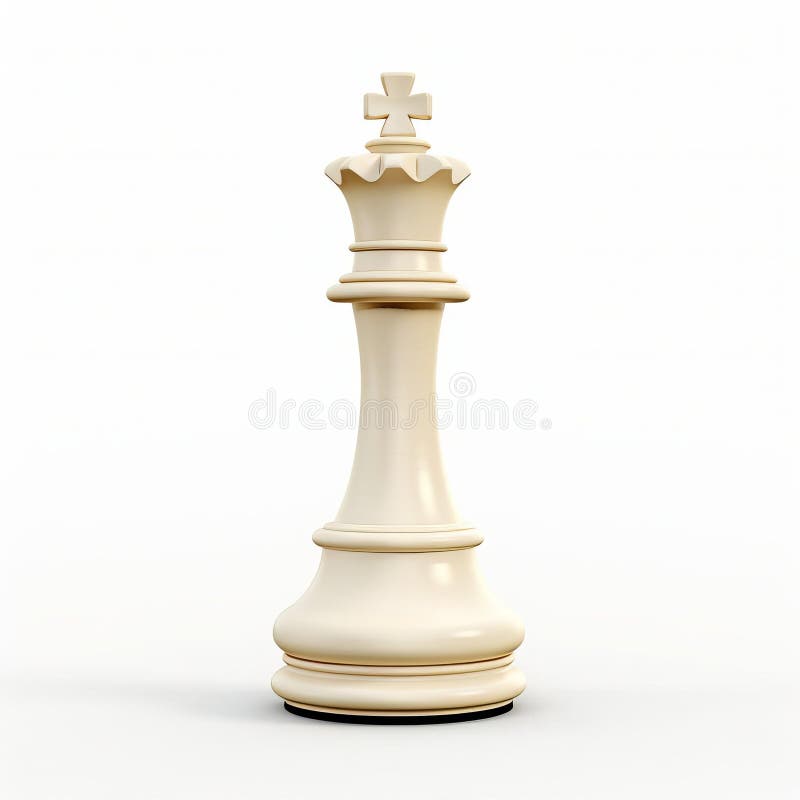 High-quality 3d Queen Chess Figure on White Background Stock ...