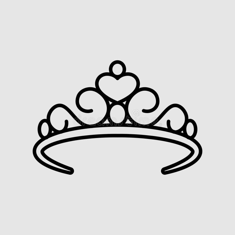 Queen Crown Happy Birthday Icon Stock Vector - Illustration of isolated ...