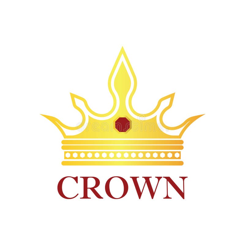 Queen Crown Insignia Isolated on White Background, Vector Illustration ...