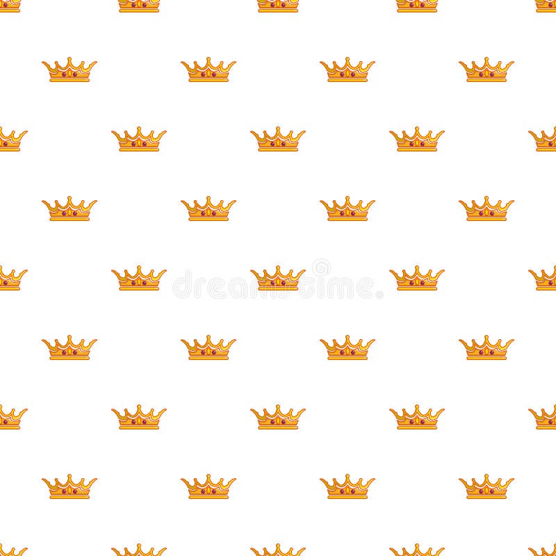 Queen Crown Pattern Seamless Stock Vector - Illustration of majestic ...