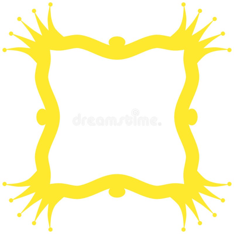 Queen crowns border frame stock illustration. Illustration of ...