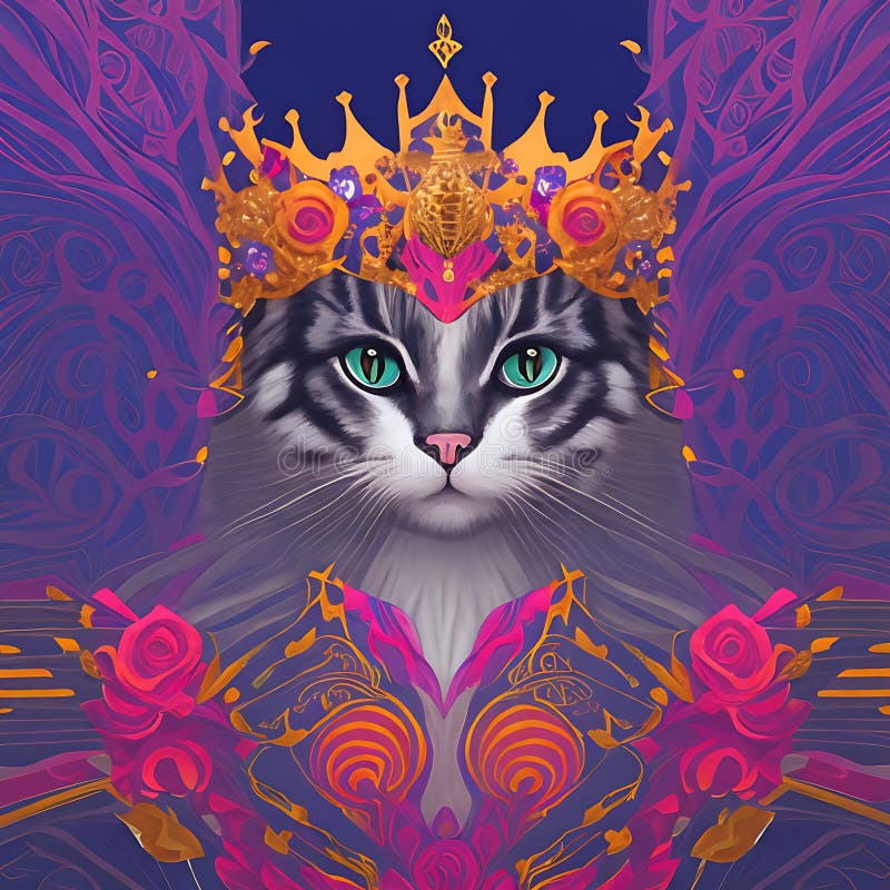 Queen Kitten Stock Illustrations – 444 Queen Kitten Stock Illustrations ...