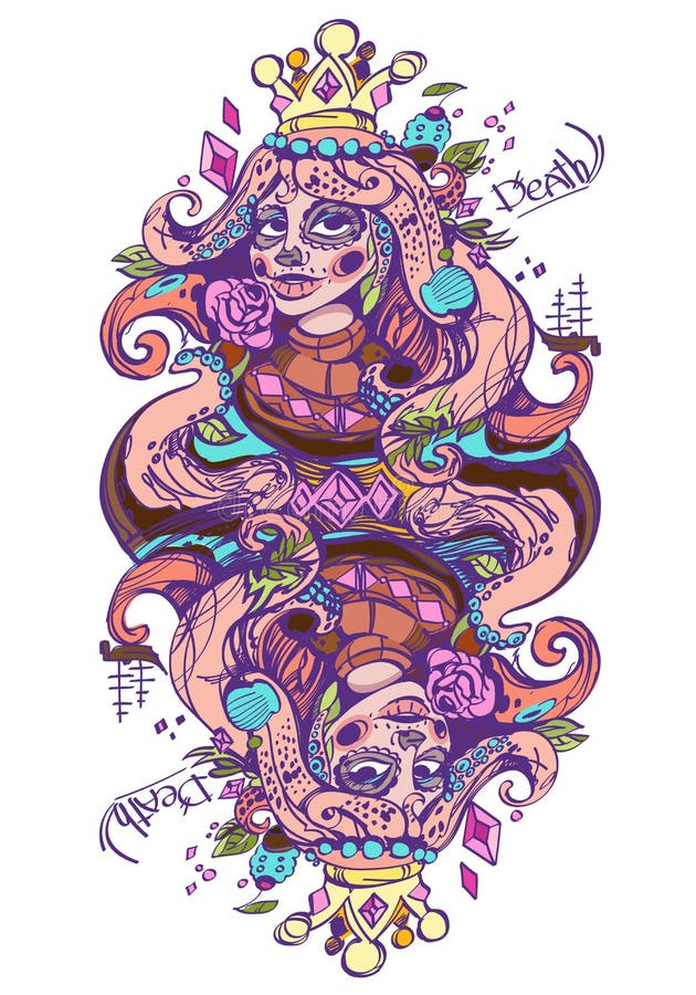 Queen, Fairy Tale Character, Color Illustration. Stock Vector ...