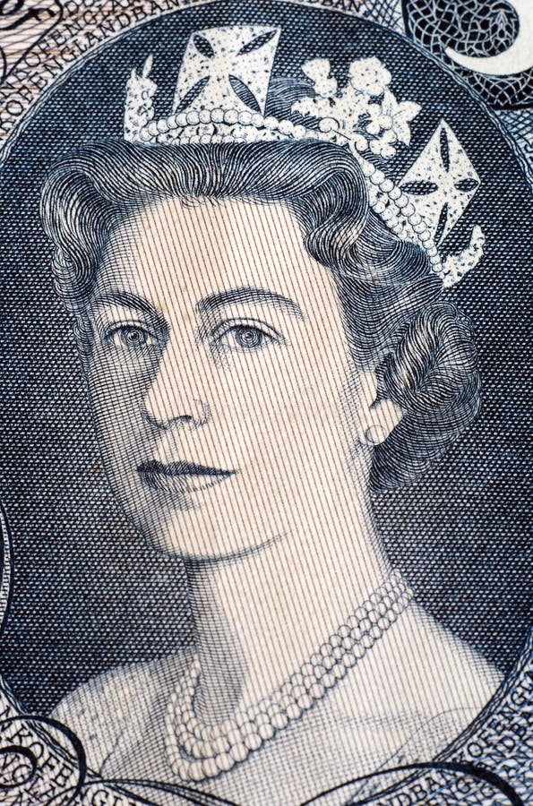Queen Elizabeth II One Pound Note Editorial Photography - Image of ...