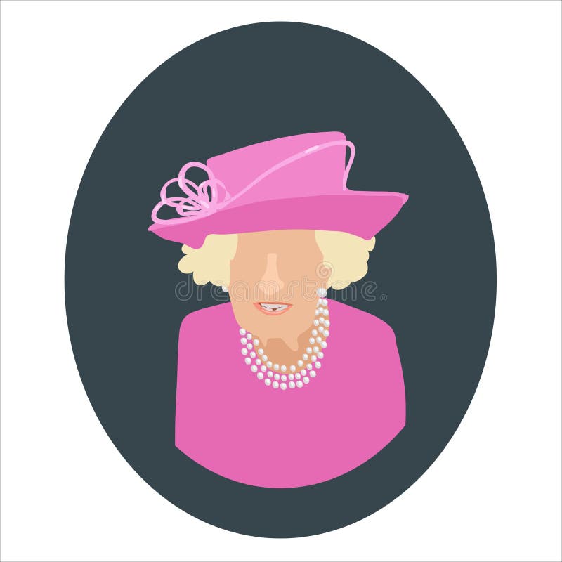 Queen Elizabeth icon stock illustration. Illustration of london - 251958421
