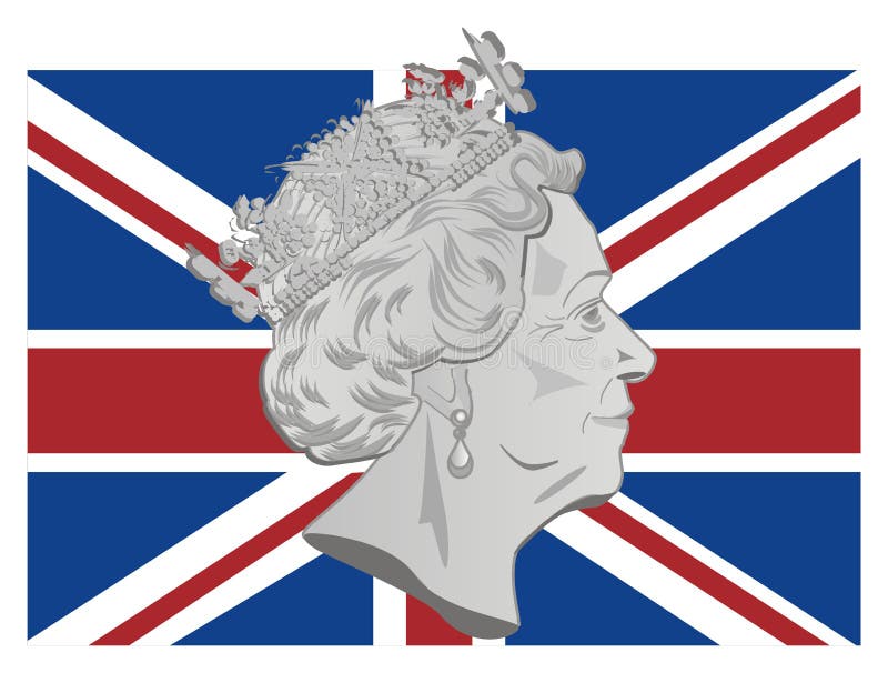 Queen elizabeth II editorial photography. Illustration of features ...