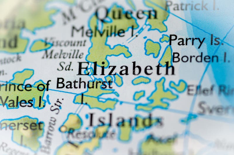 Queen Elizabeth Islands, Canada Highlighted on a World Map Stock Image ...