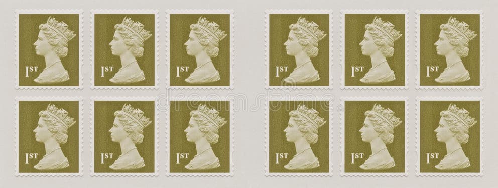 Queen Elizabeth, Stamp editorial photography. Image of envelope - 19524142