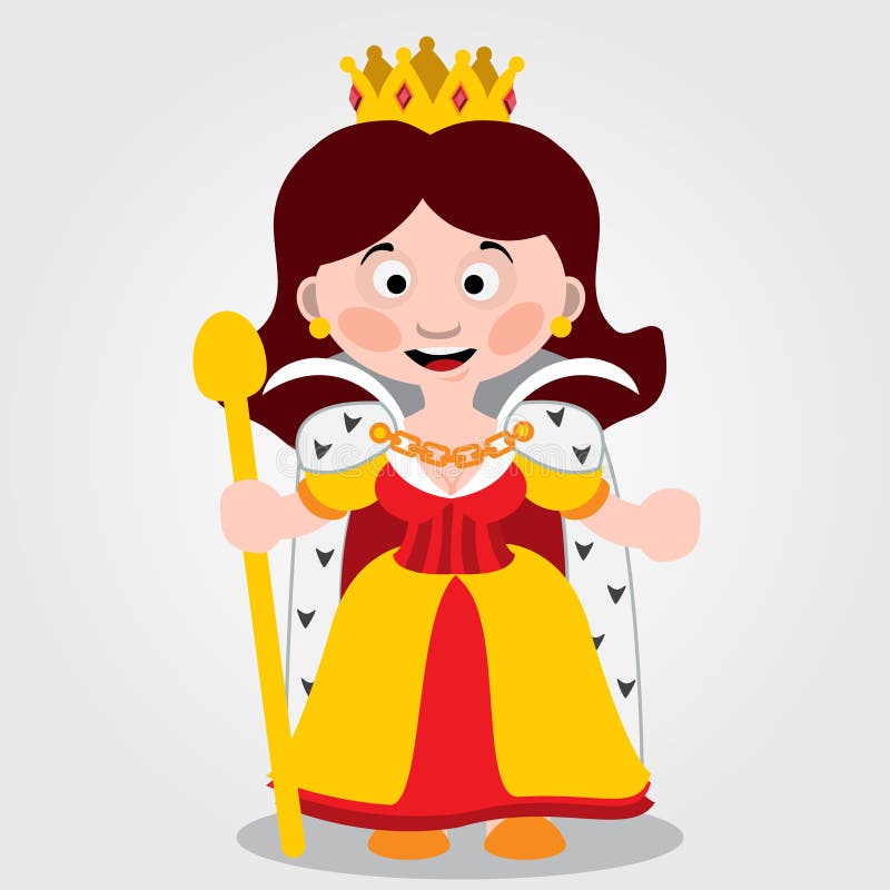 Queen, Fairy Tale Character, Color Illustration. Stock Vector ...