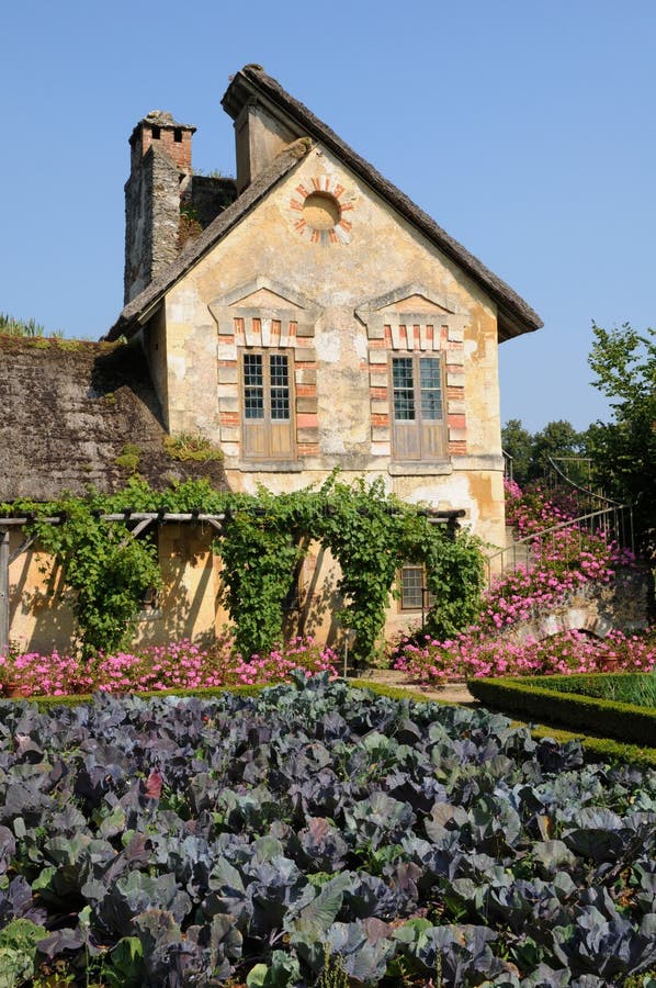 Queen Hamlet in the Park of Versailles Palace Stock Photo - Image of ...