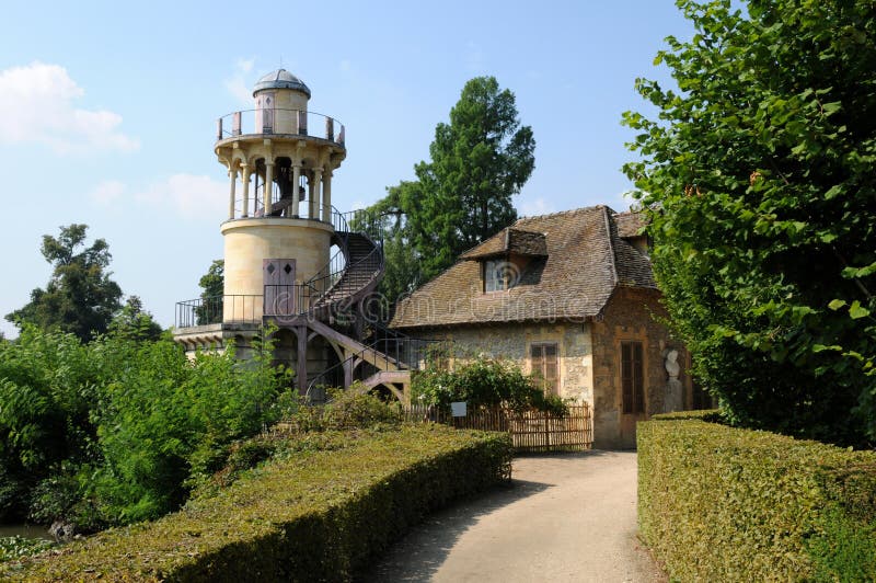 Queen Hamlet in the Park of Versailles Palace Stock Image - Image of ...